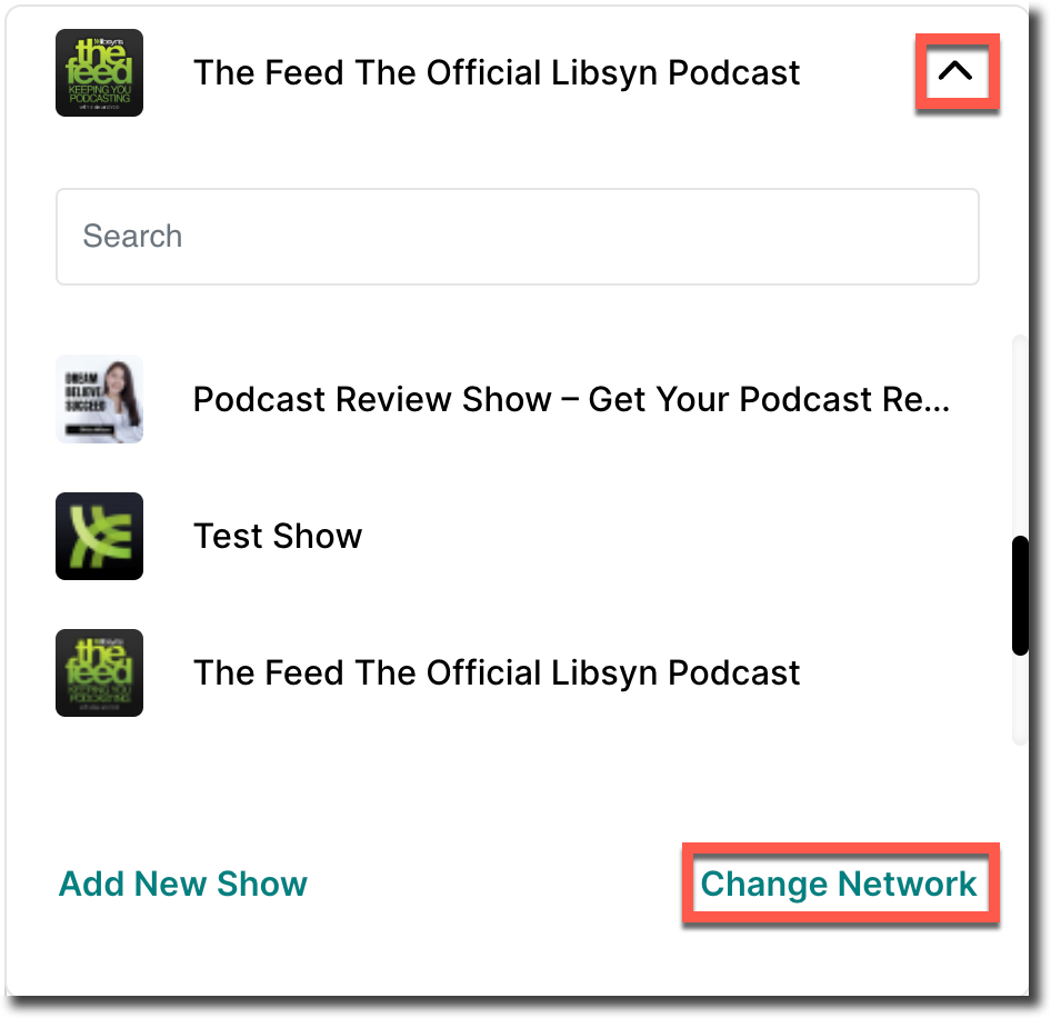 Switch Between Networks – Libsyn 5