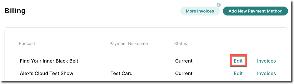Manage Your Payment Profiles – Libsyn 5
