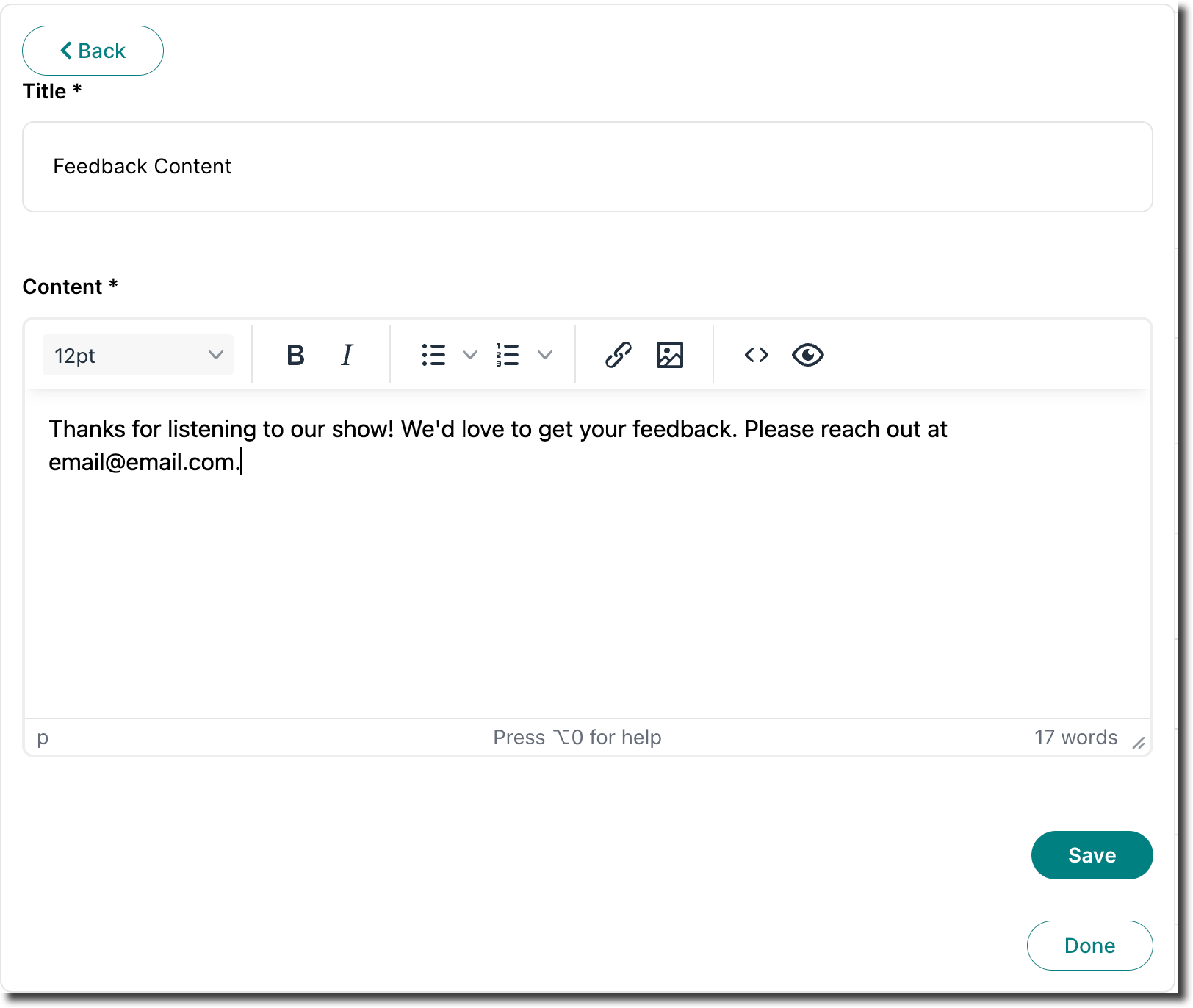Speed up Your Episode Description Writing with Snippets – Libsyn 5