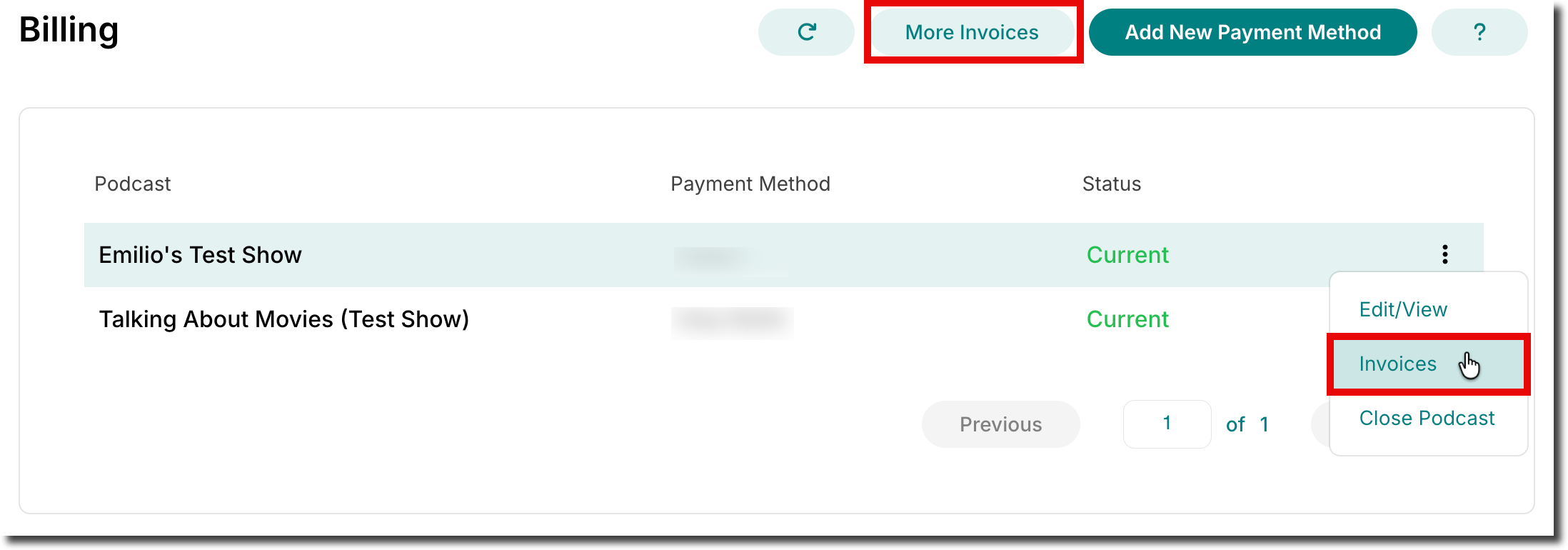 View Your Invoices – Libsyn 5